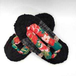 Women's slippers, 24.5cm, Flip Flops, Nuno Zori, Handmade, Japanese ...