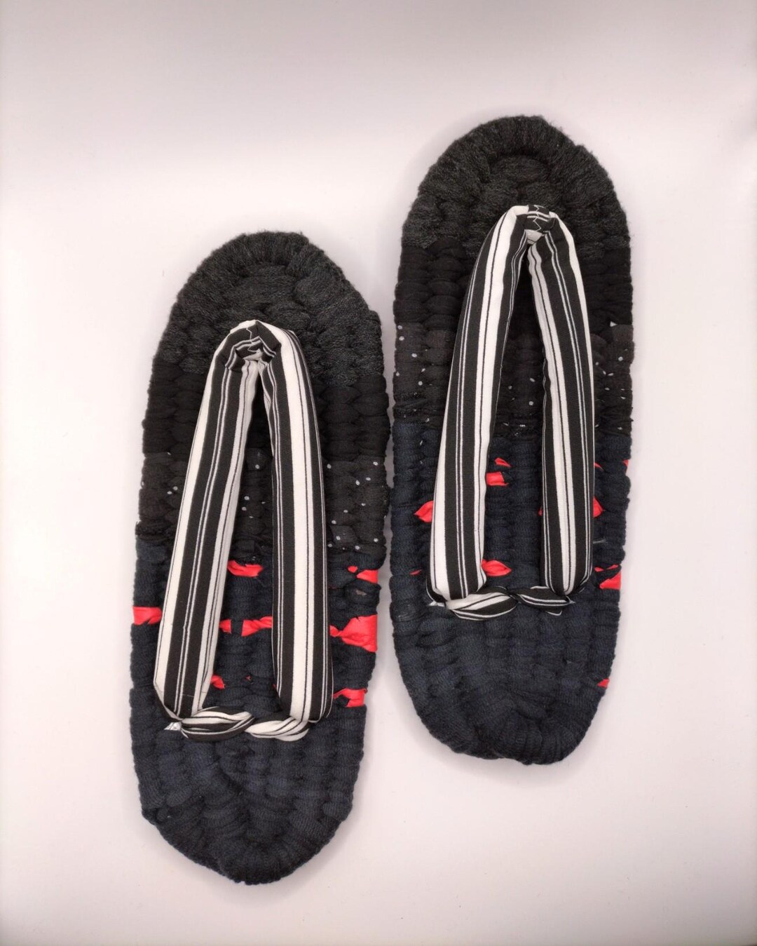 Handmade Kimono Fabric Zori Slippers: Japanese Indoor Flip Flops (US ...