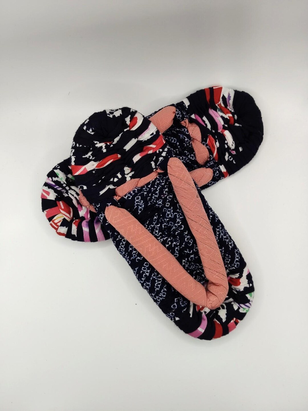 Handmade Kimono Fabric Zori Slippers: Japanese Indoor Flip Flops (24 ...