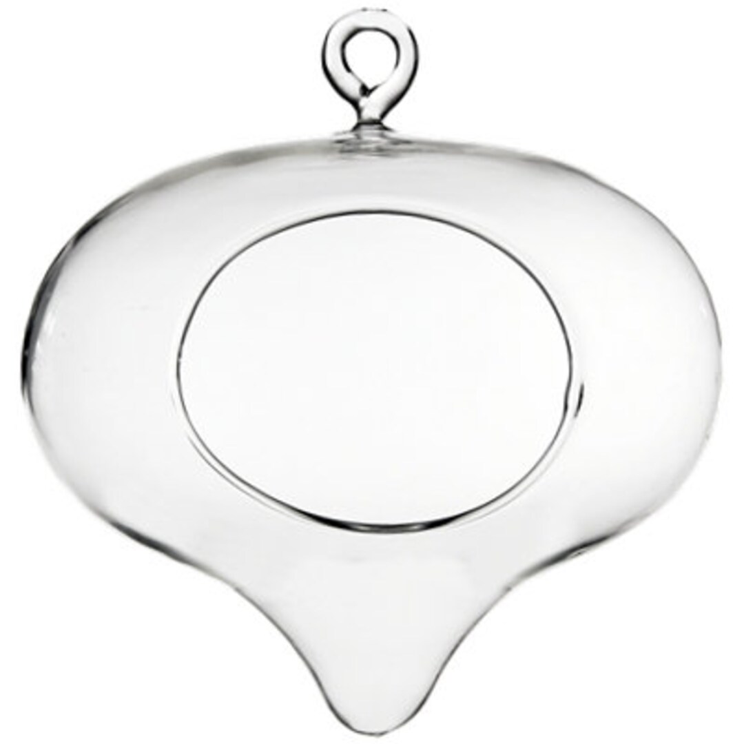 Hanging Curvy Glass / Great for DIY Terrariums Plants Not Included - Etsy