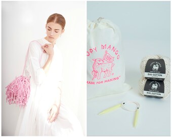 Loopy Mango DIY Kit Mini Market Fringe Bag Big Cotton | Etsy