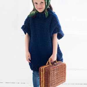 Loopy Mango Mini Poncho PATTERN 4 SIZES in 1 Pattern - Merino No. 5 - Etsy