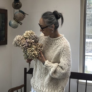 Loopy Mango Top-down Sweater PATTERN - Big Cotton - Etsy