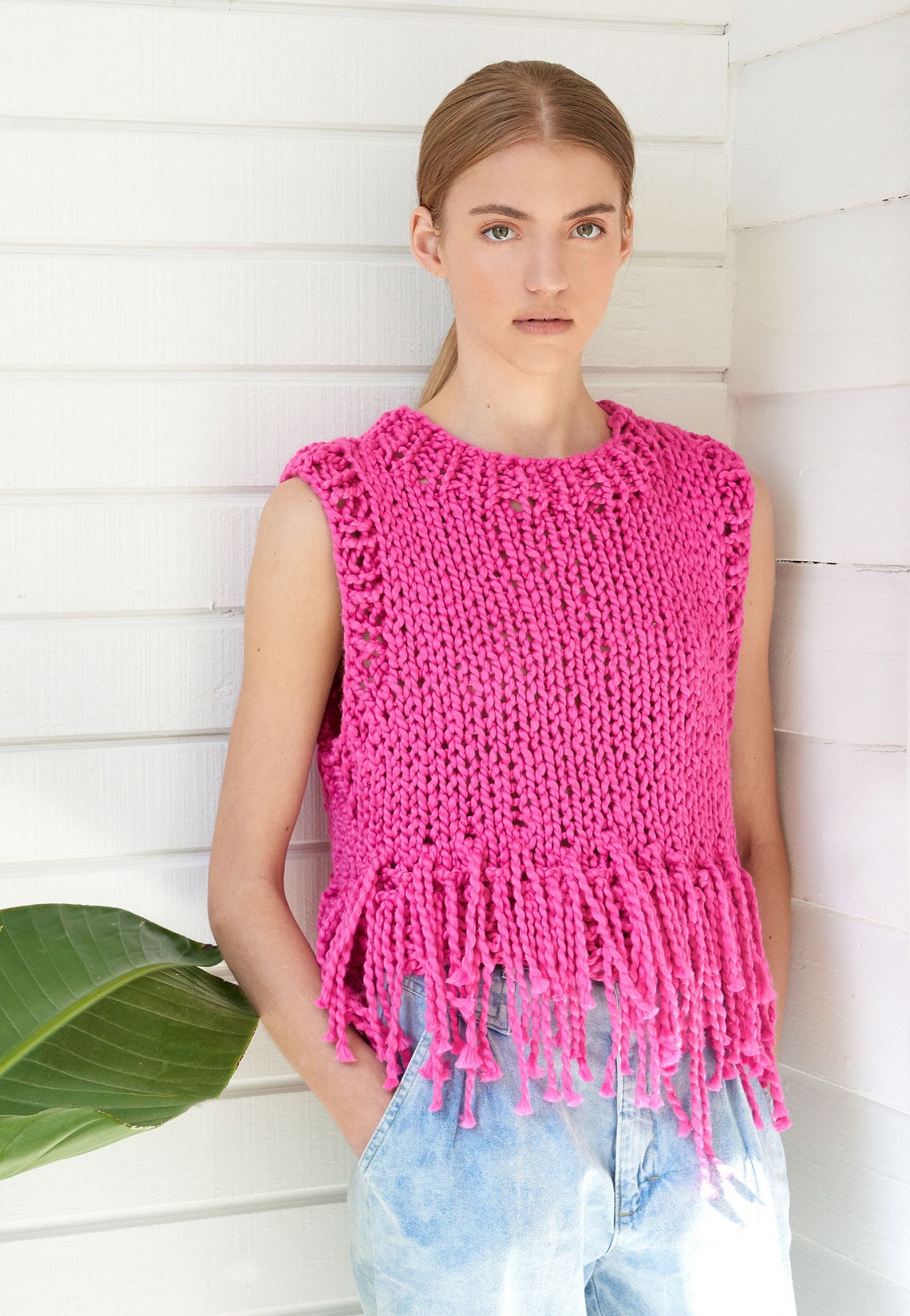 Loopy Mango Tank Top With AND Without Fringe PATTERN - Etsy