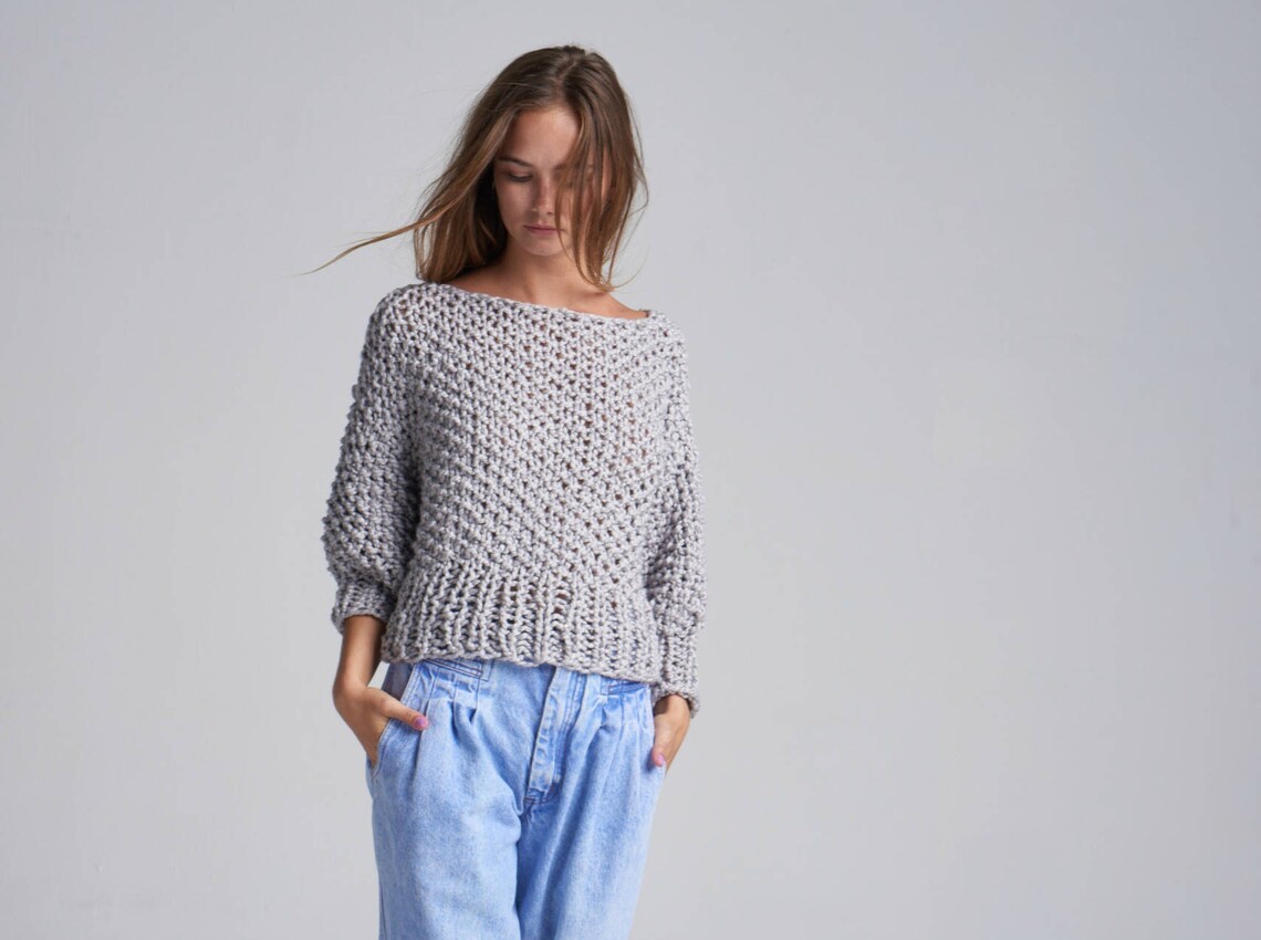 Loopy Mango DIY Kit Big Cotton Super Cropped Sweater - Etsy