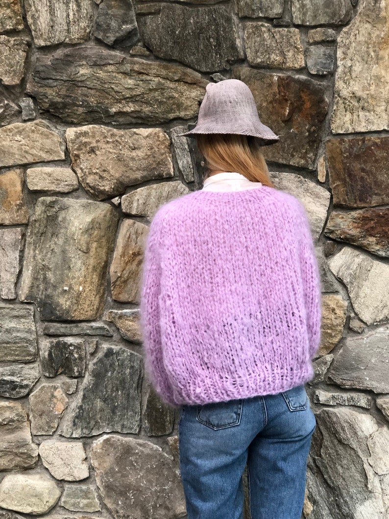 Loopy Mango Top-down Sweater PATTERN Mohair so Soft | Etsy