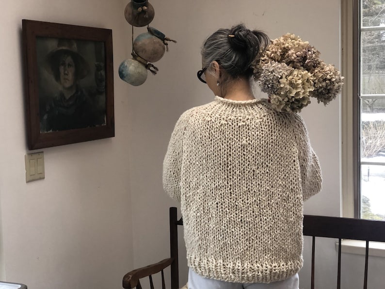 Loopy Mango Top-down Sweater PATTERN Big Cotton | Etsy