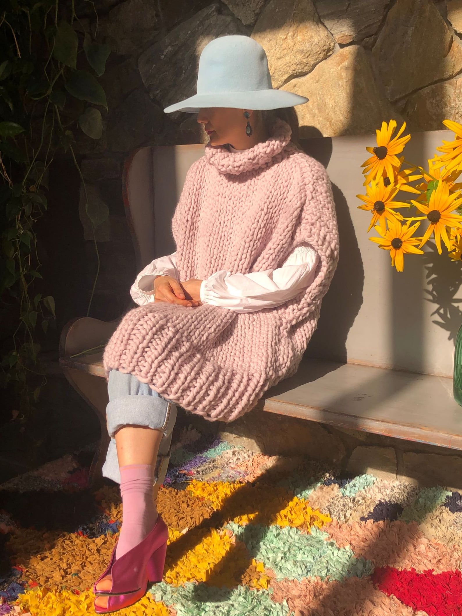 Loopy Mango Poncho PATTERN Merino No. 5 - Etsy