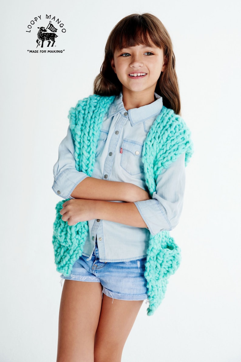 Loopy Mango DIY Kit Mini Vest 6-8 Years Old | Etsy