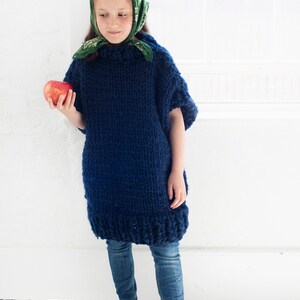 Loopy Mango Mini Poncho PATTERN 4 SIZES in 1 Pattern - Merino No. 5 - Etsy