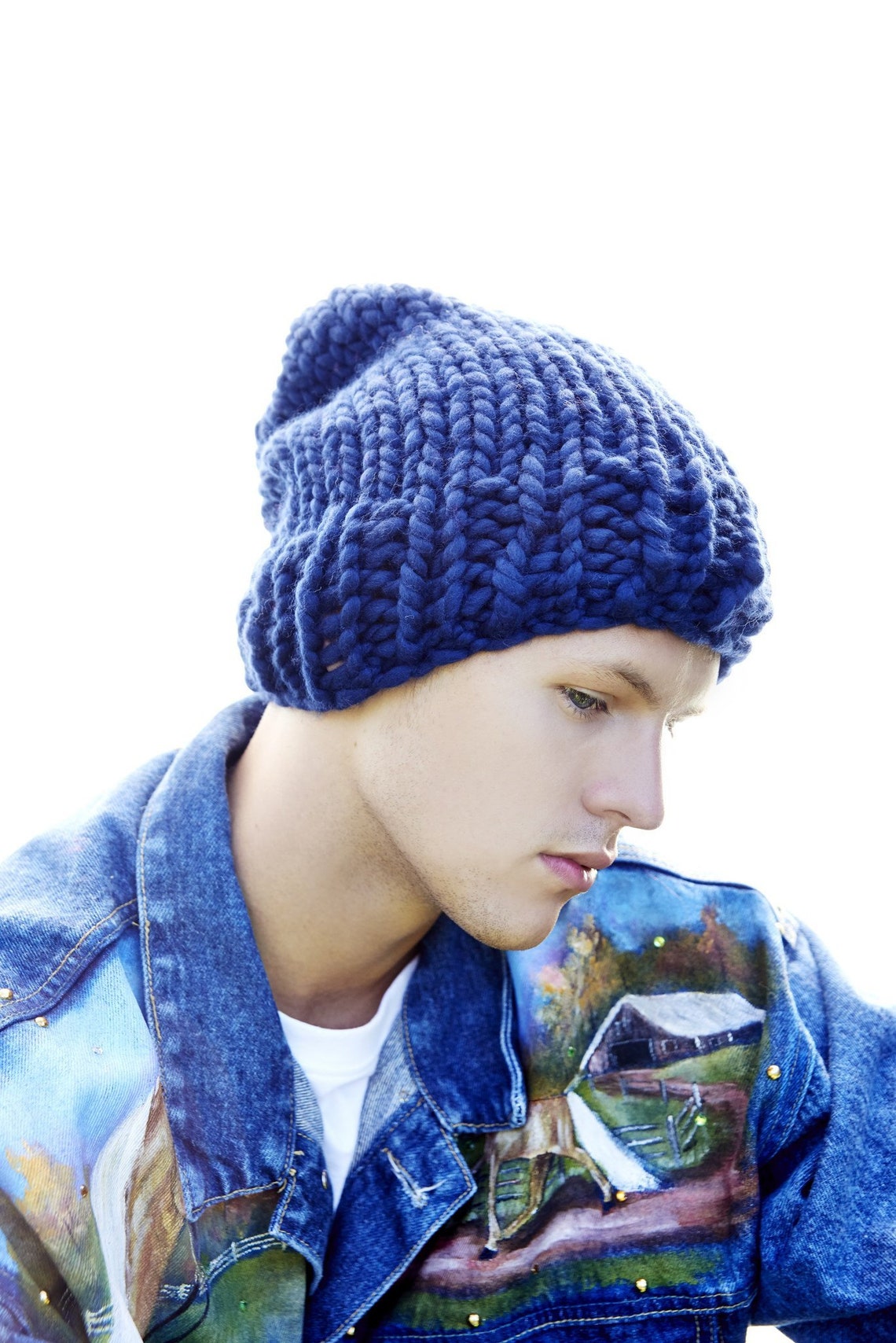 Loopy Mango Slouchy Beanie-with AND Without Pompom PATTERN - Etsy