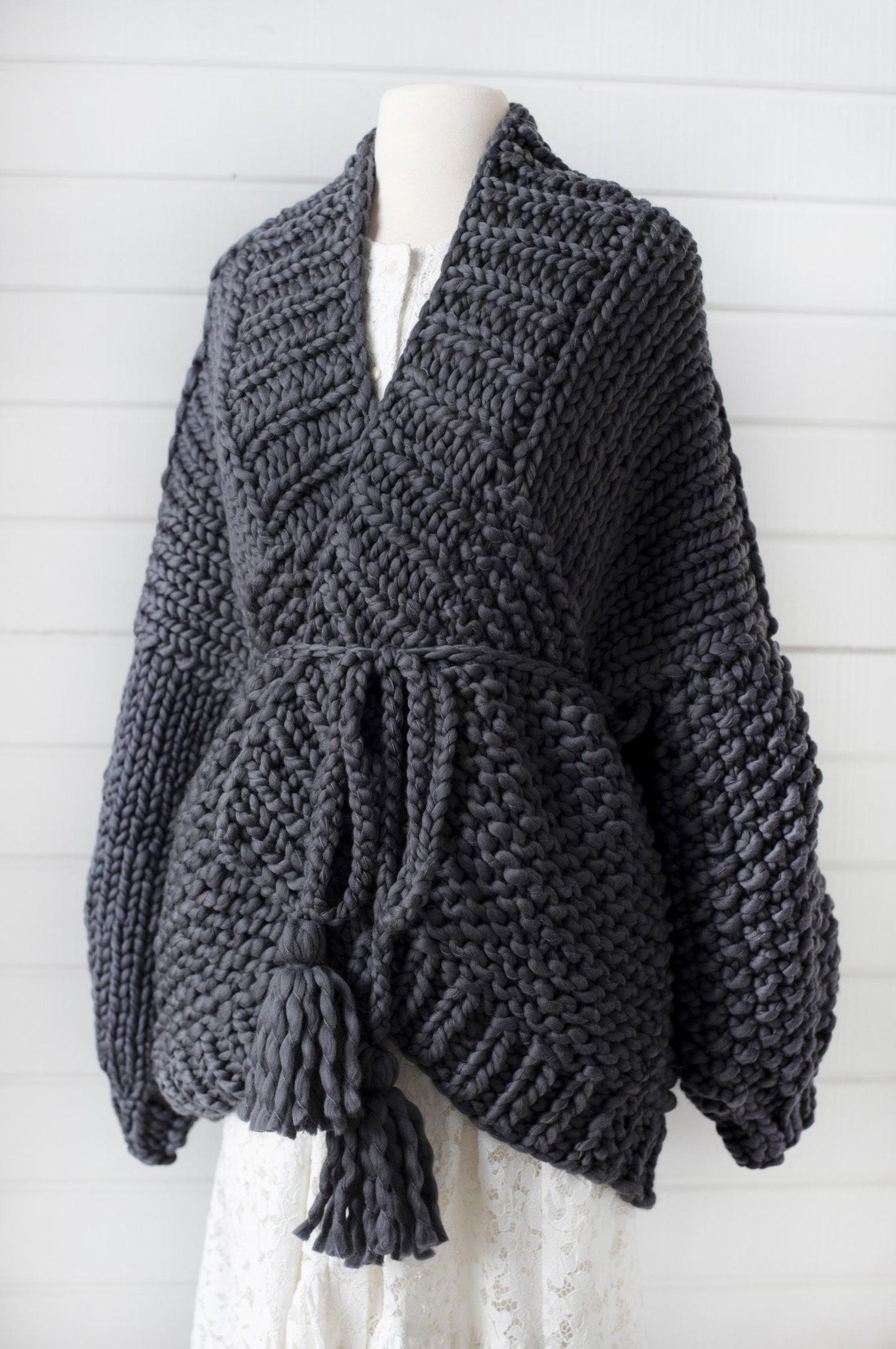 Loopy Mango Free Spirit Cardigan PATTERN Merino No. 5 | Etsy