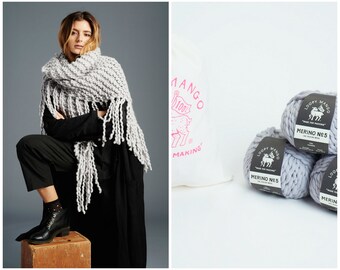 Loopy Mango DIY Kit Little Triangle Fringe Bandana Chunky | Etsy