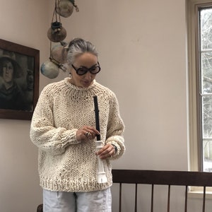 Loopy Mango Top-down Sweater PATTERN - Big Cotton - Etsy
