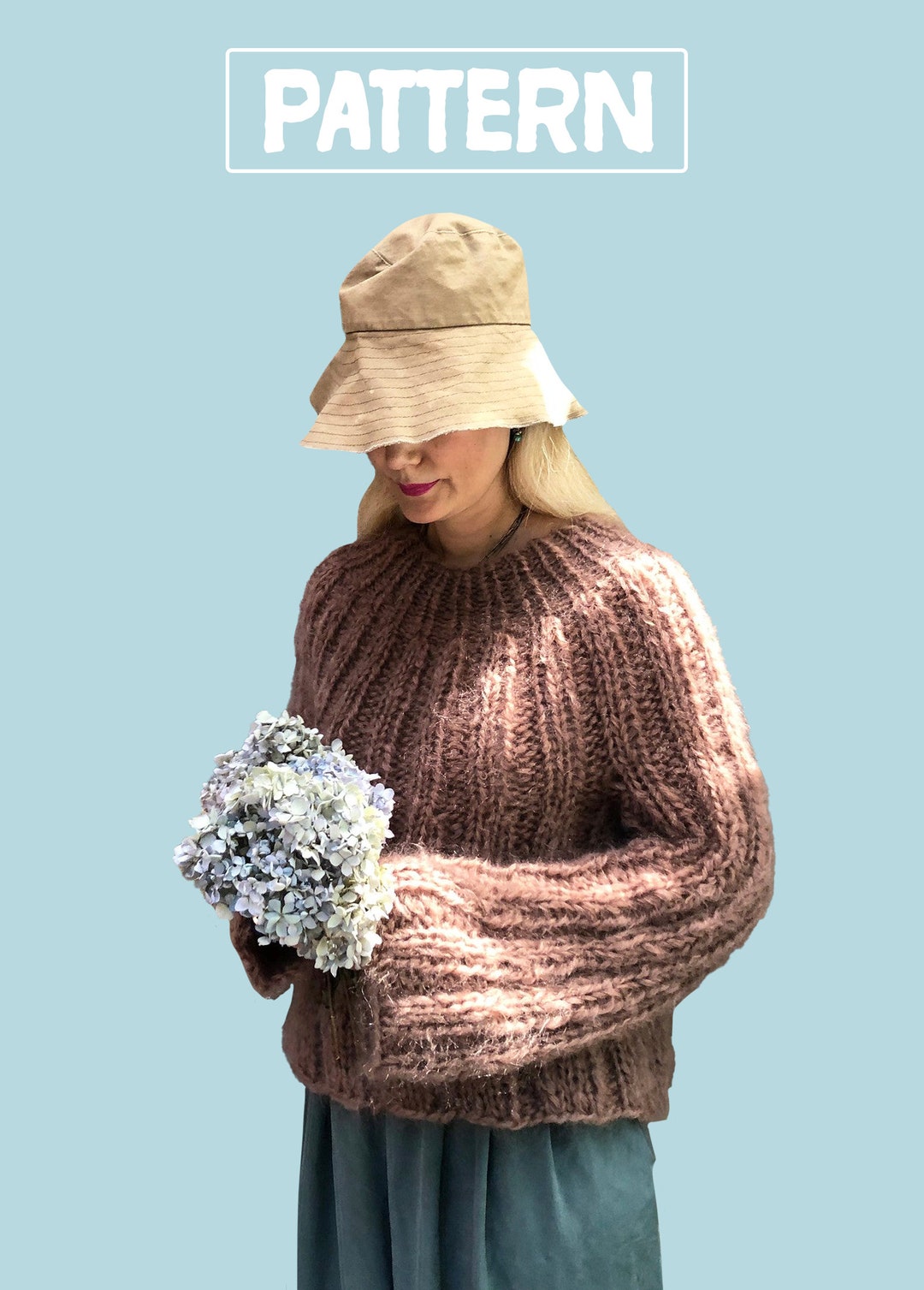 Loopy Mango Soft Dream Sweater - PATTERN - Mohair so Soft - Etsy