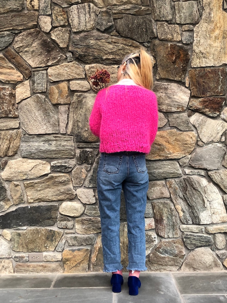 Loopy Mango Top-down Sweater PATTERN Mohair so Soft - Etsy