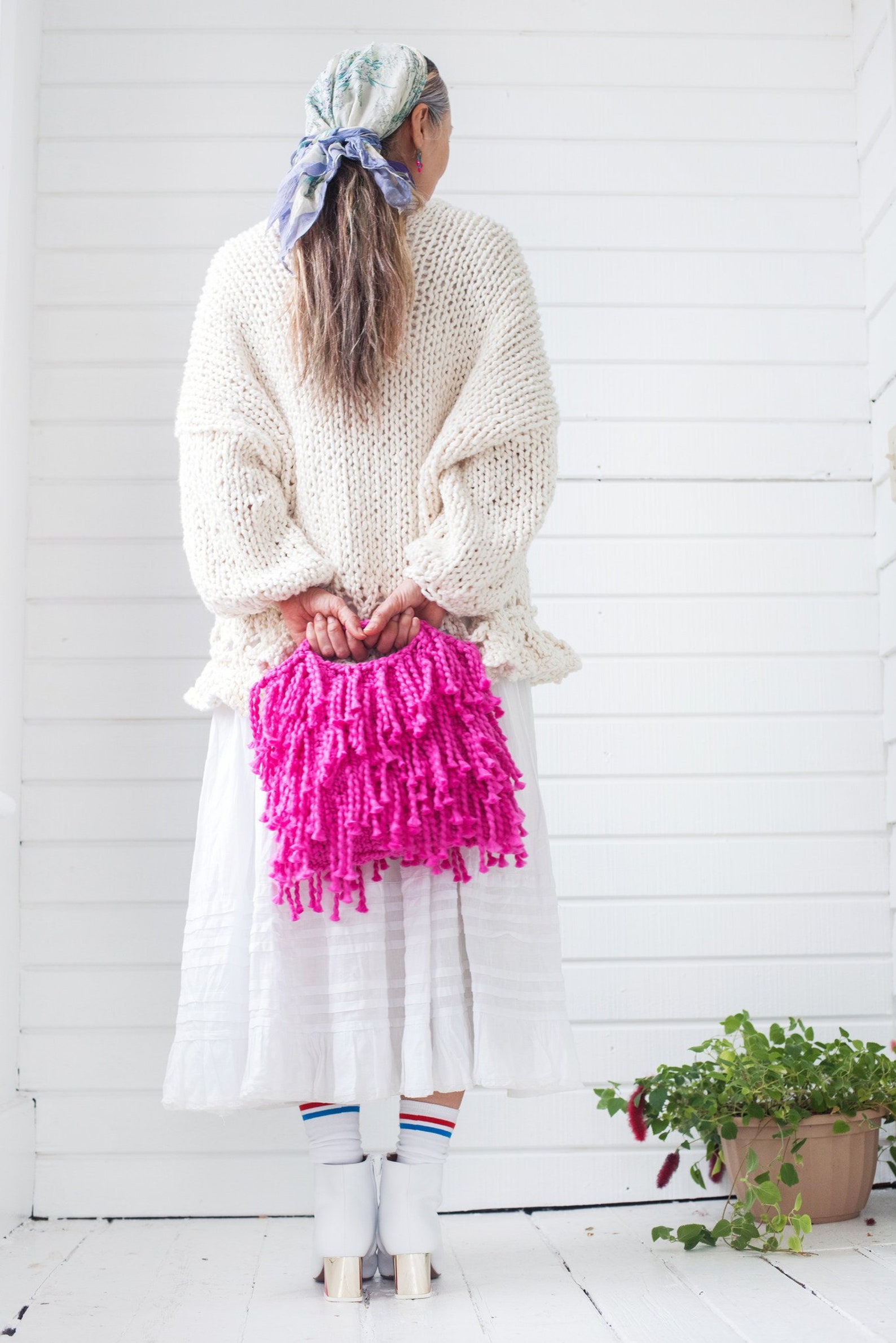 Loopy Mango DIY Kit Mini Market Fringe Bag Big Cotton | Etsy