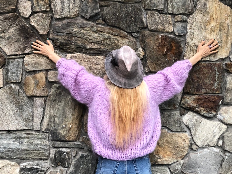 Loopy Mango Top-down Sweater PATTERN Mohair so Soft | Etsy