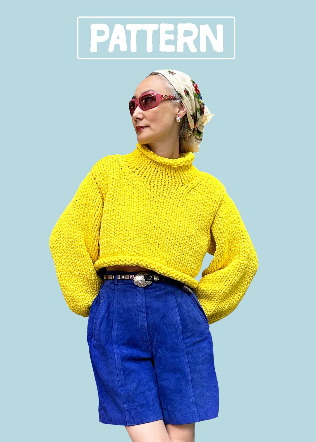 Loopy Mango Tomboy Sweater PATTERN - Merino No. 5 - Etsy