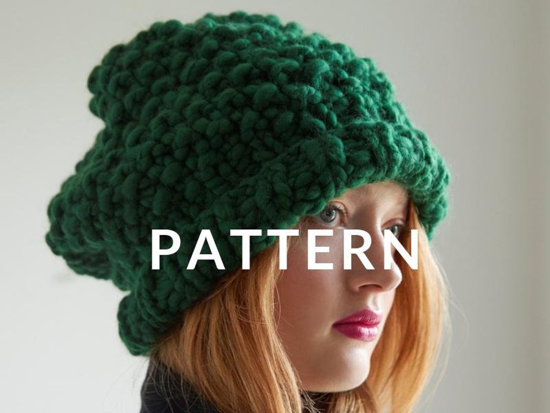 Loopy Mango Moss Stitch Beanie PATTERN - Merino No. 5 - Etsy