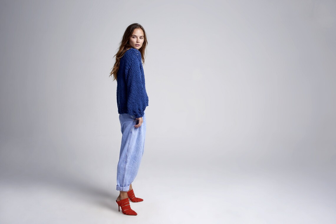 Loopy Mango Summer Sweater PATTERN Big Cotton | Etsy