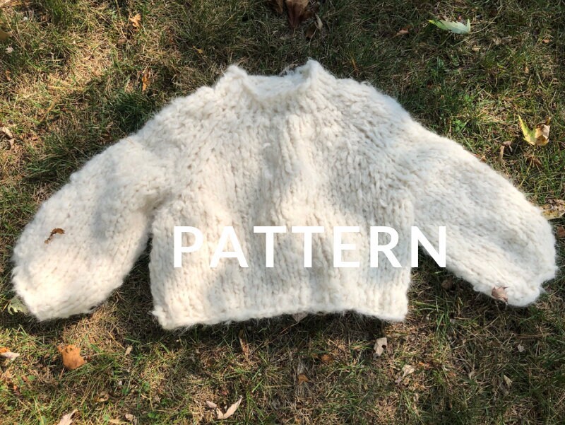 Loopy Mango Fluffy Sweater PATTERN Fluffy Alpaca | Etsy