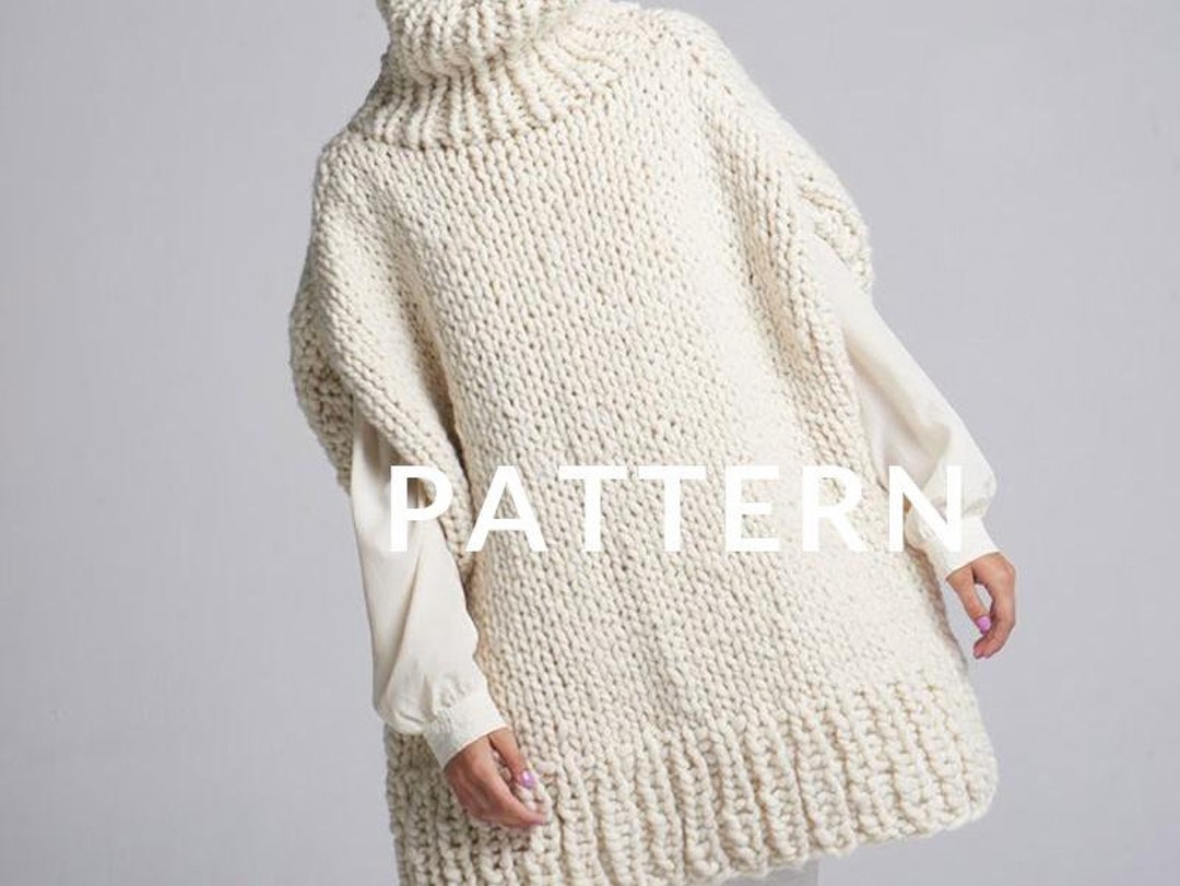 Loopy Mango Poncho PATTERN- Merino No. 5 - Etsy