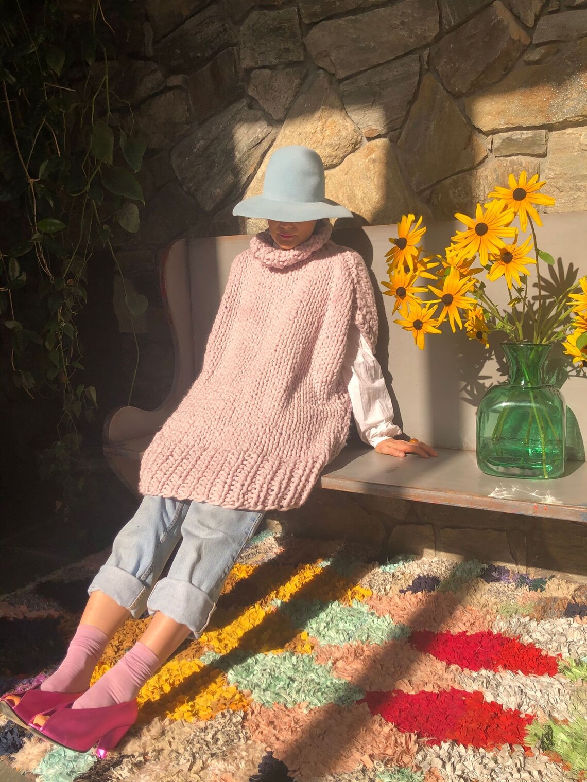 Loopy Mango Poncho PATTERN Merino No. 5 - Etsy