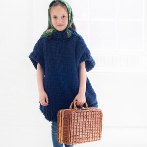 Loopy Mango Mini Poncho PATTERN 4 SIZES in 1 Pattern - Merino No. 5 - Etsy