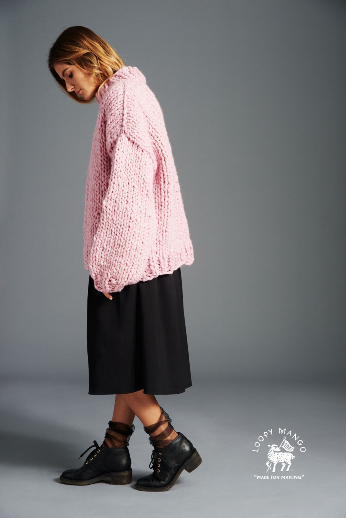 Loopy Mango DIY Kit Her Sweater Chunky Merino Wool - Etsy