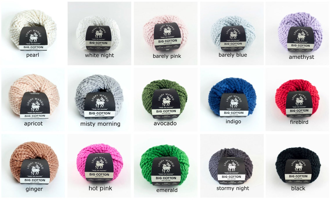 Loopy Mango DIY Kit Mini Cropped Cardigan Big Cotton-more - Etsy