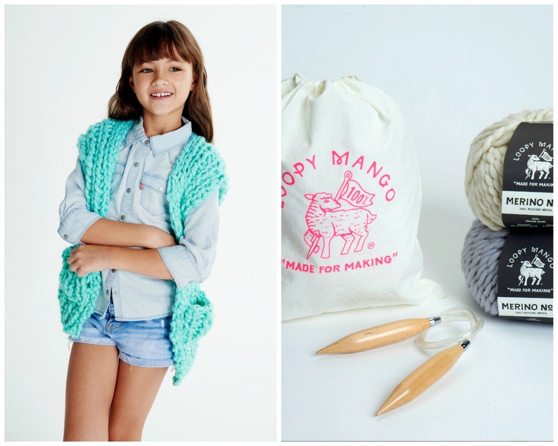 Loopy Mango DIY Kit Mini Vest 6-8 Years Old | Etsy