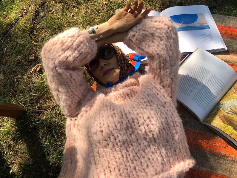 Loopy Mango Fluffy Sweater PATTERN Fluffy Alpaca | Etsy