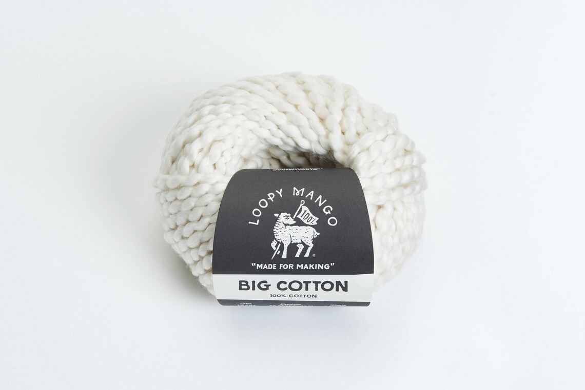 Loopy Mango 100GRAM Big Cotton Yarn for Chunky Knits | Etsy