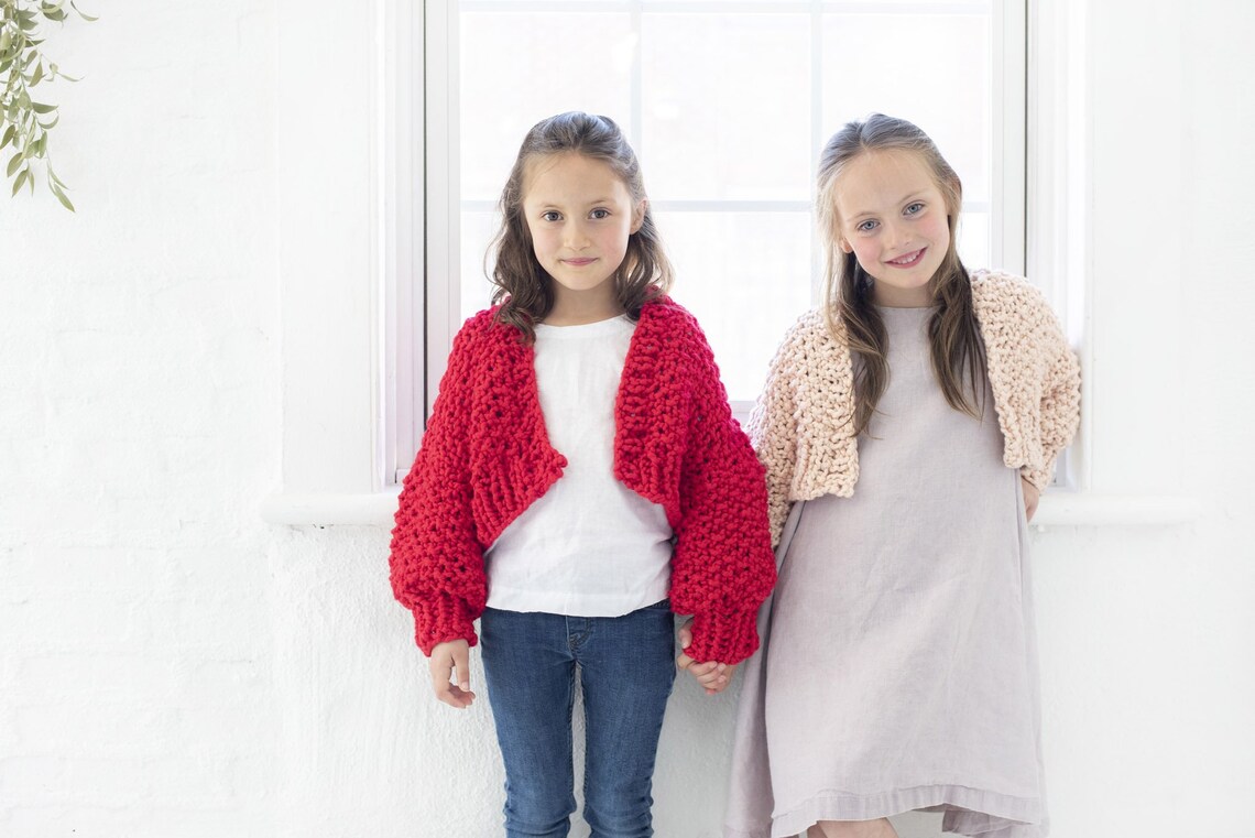 Loopy Mango DIY Kit Mini Cropped Cardigan Big Cotton-more - Etsy