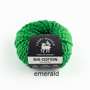 Loopy Mango 100GRAM Big Cotton Yarn for Chunky Knits - Etsy