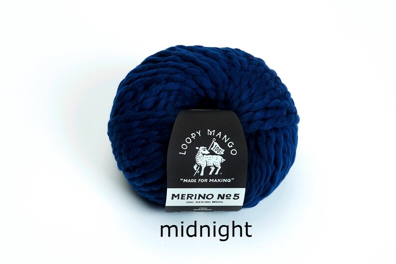 Loopy Mango Merino No. 5 Yarn for Chunky Knits - Etsy