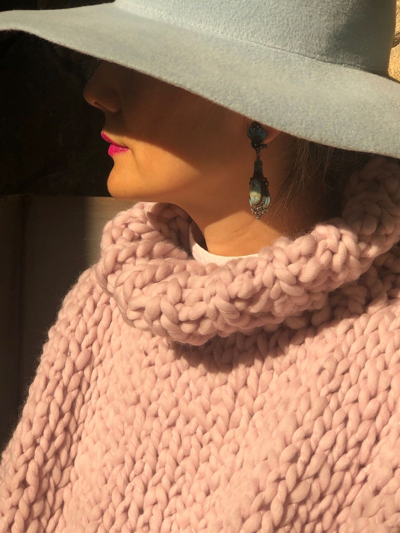 Loopy Mango Poncho PATTERN Merino No. 5 - Etsy