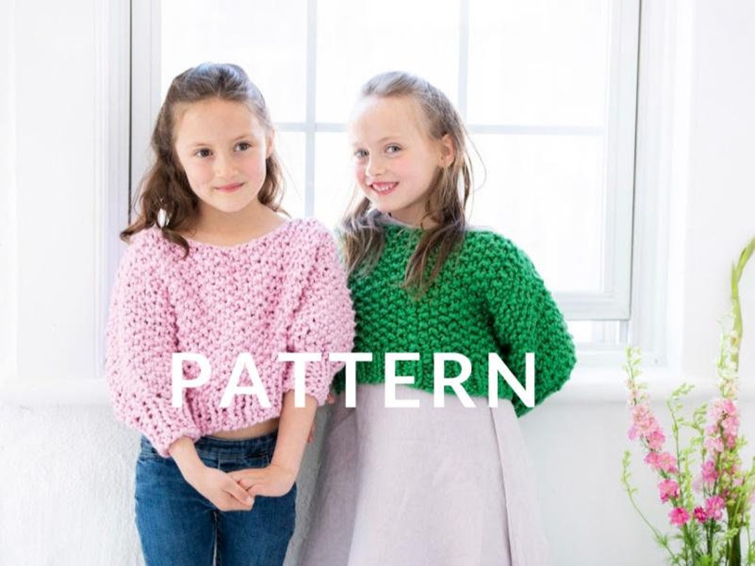 Loopy Mango Mini Cropped Sweater PATTERN - Etsy