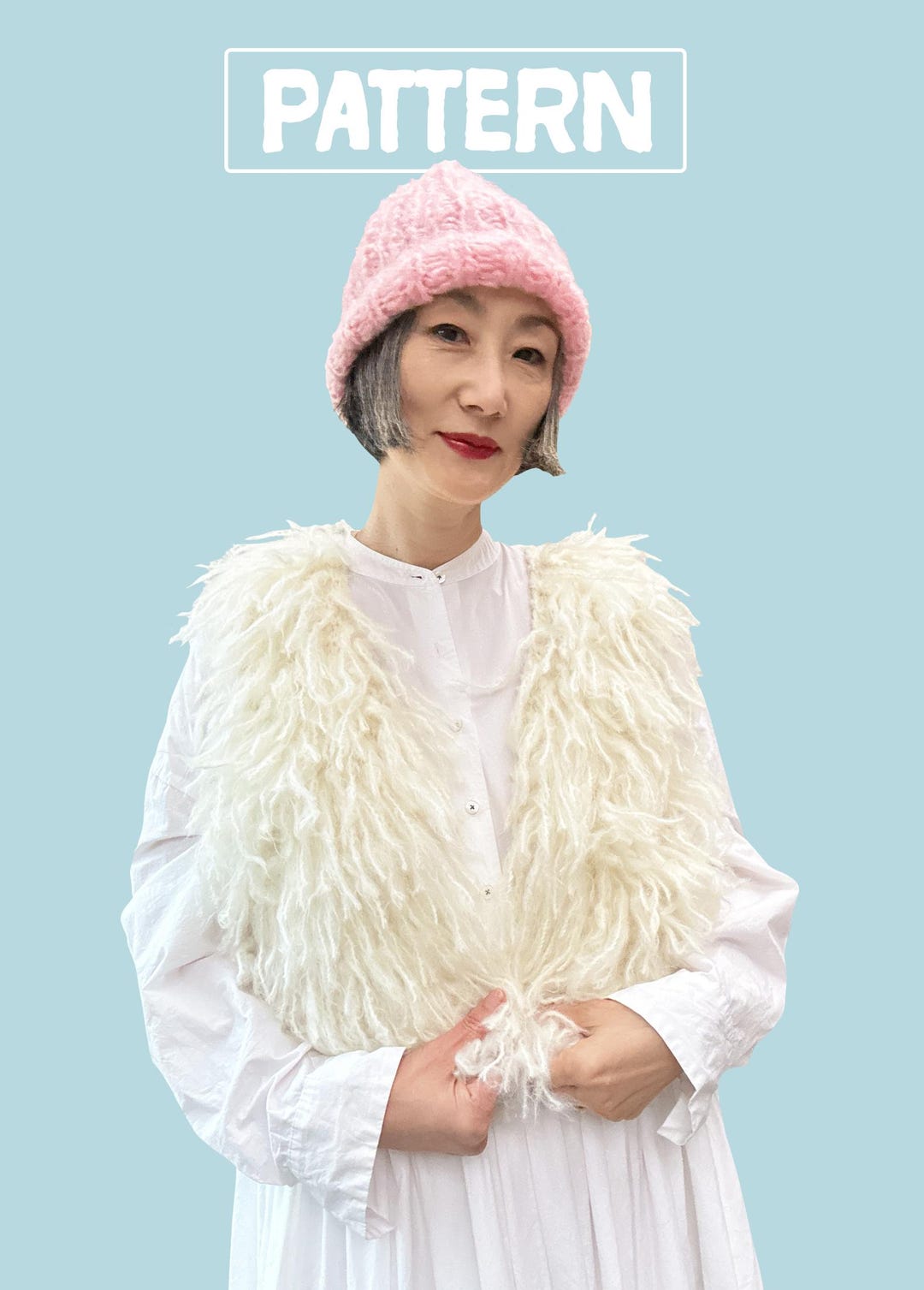 Loopy Mango Swan Vest - PATTERN - Mohair so Soft - Etsy