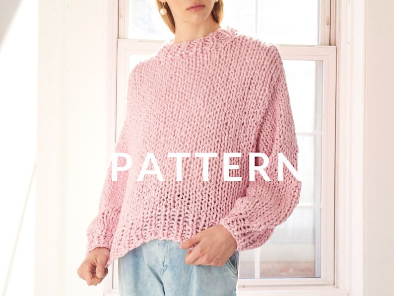 Loopy Mango Summer Sweater PATTERN Big Cotton | Etsy