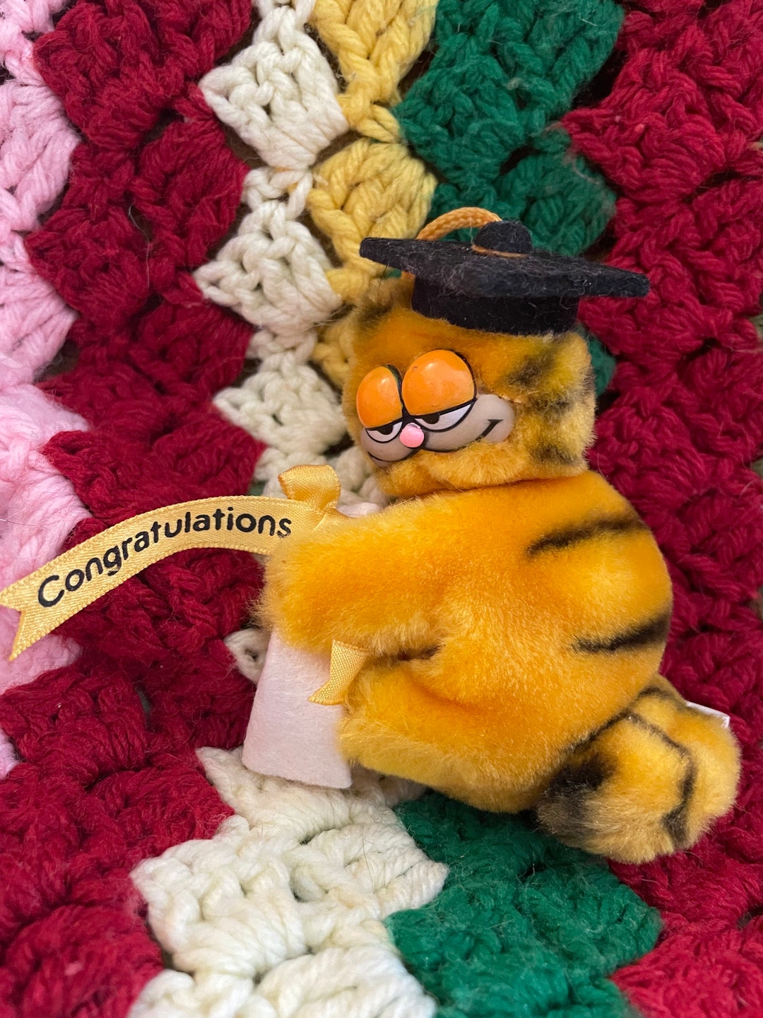 Vintage Garfield Congratulations Graduation Figurine Clip Hugger - Etsy