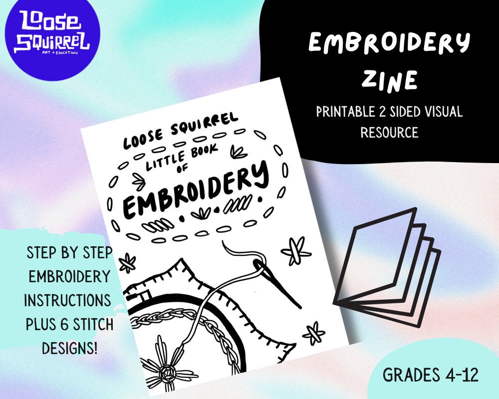 Embroidery Stitches How-to Printable Zine Booklet - Etsy