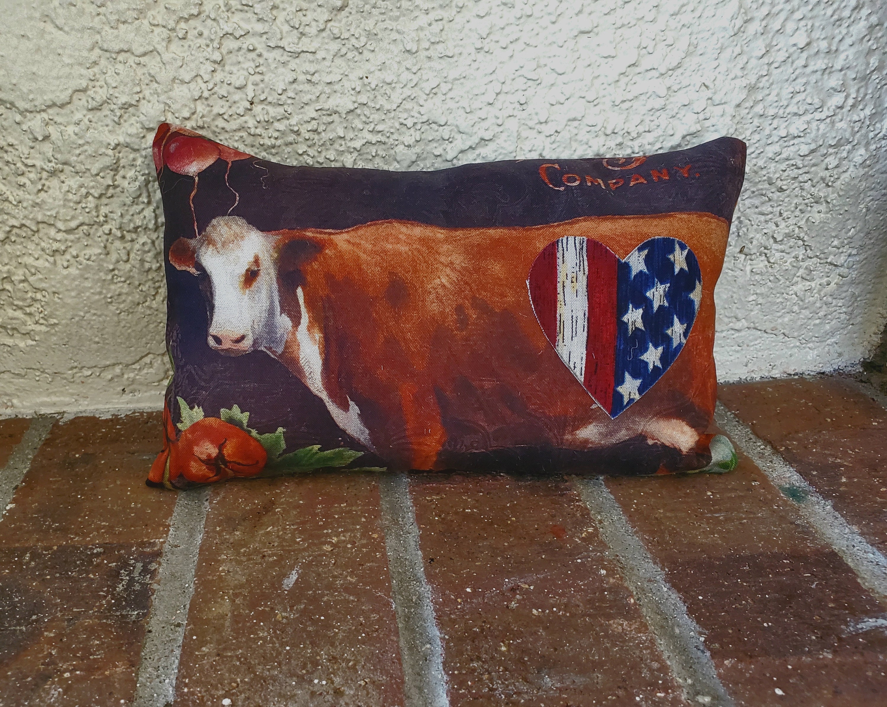 2 Primitive Cow Pig Pillows Home Decor Bowl Fillers Ornies Set - Etsy