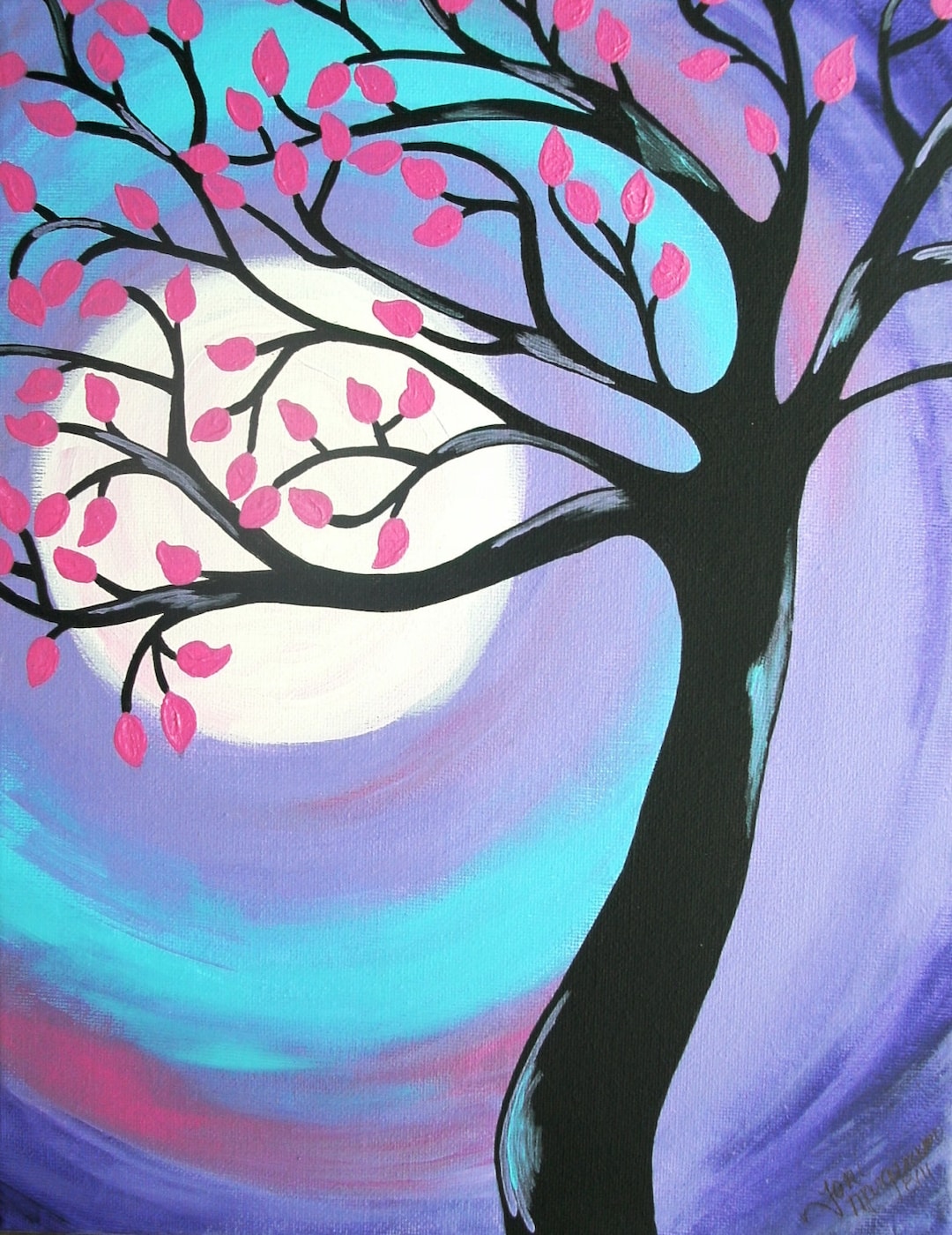 Pink and Purple Tree, 8x10 Inch Print, Nature Wall Home Decor, Tree ...
