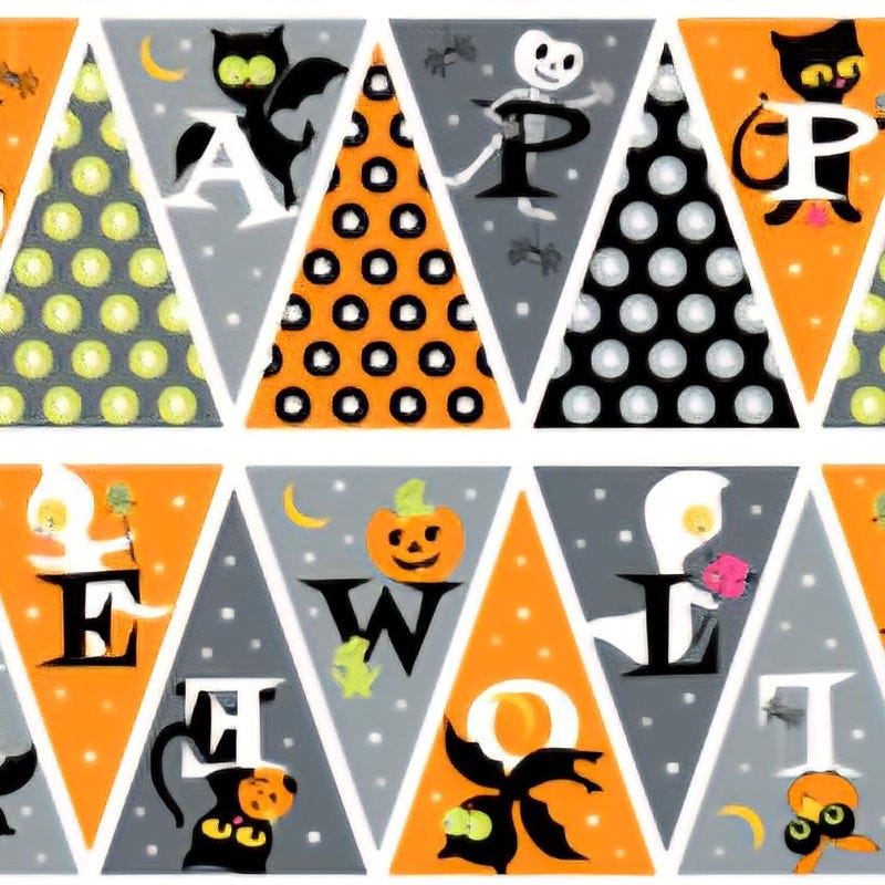 Halloween Bunting - Etsy