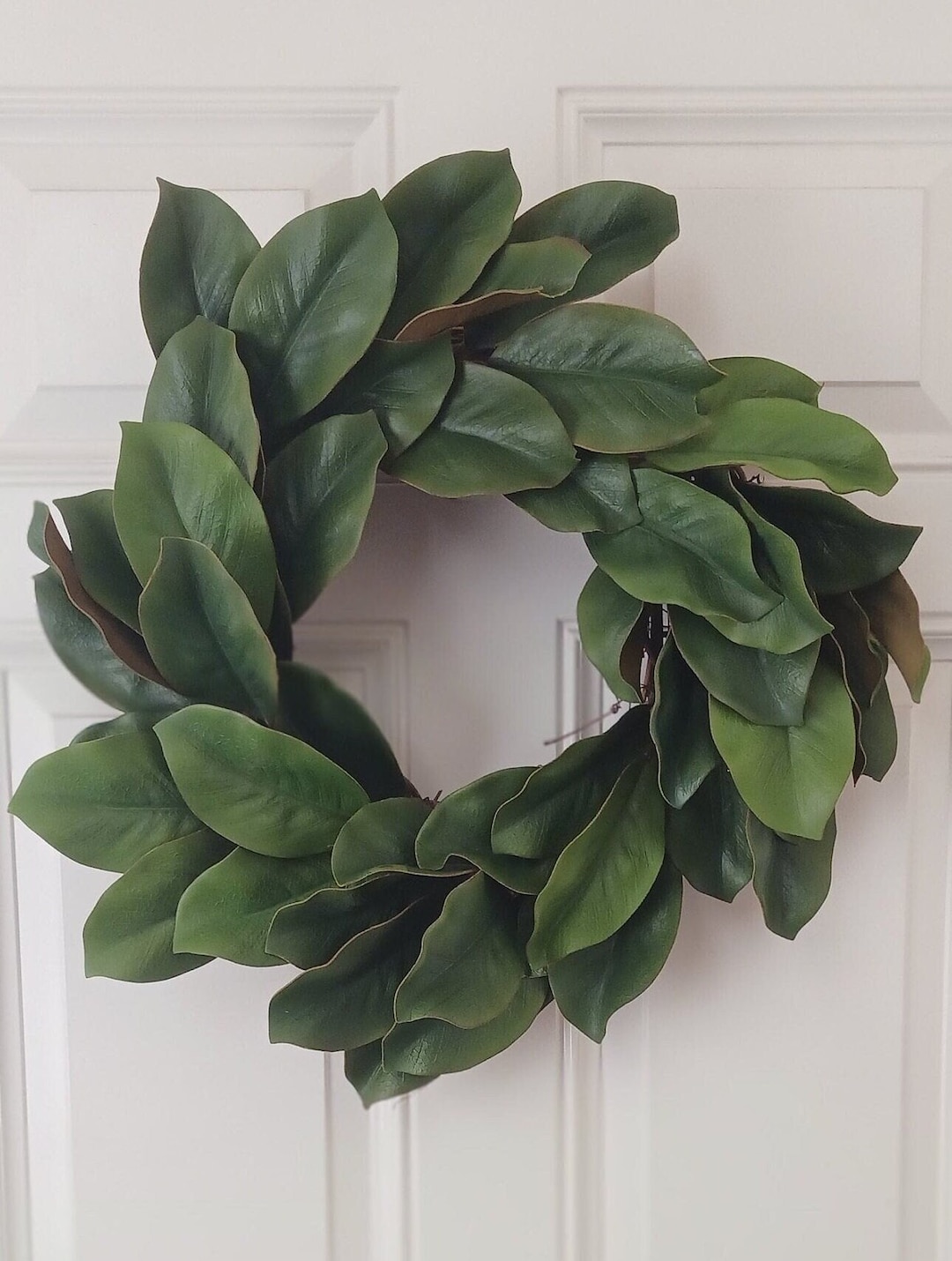 Magnolia Wreath for Front Door, Artificial Magnolia Wreath, All Season ...