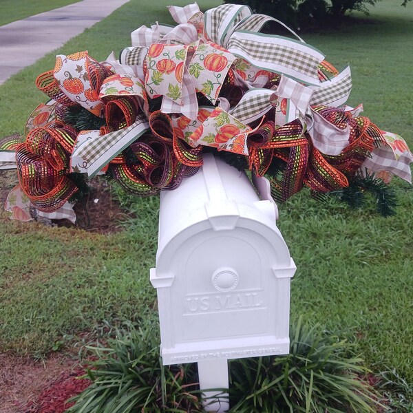 Fall Mailbox Swag - Etsy