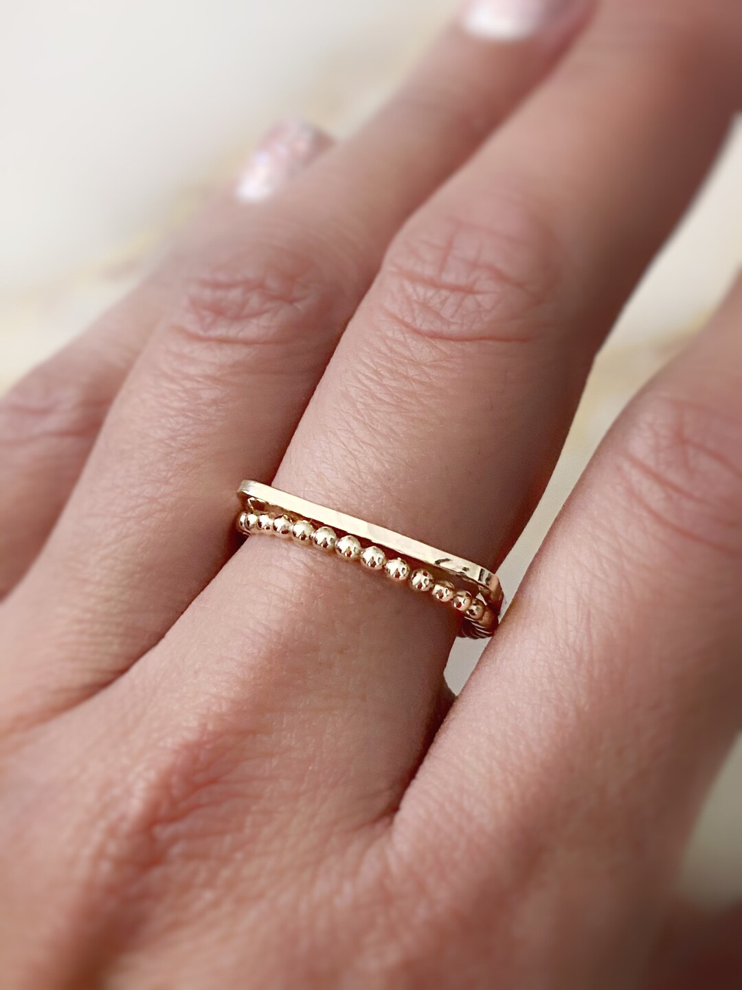 14K Gold Filled Stacking Rigs Set, Gold Stacking Rings Set, Silver ...