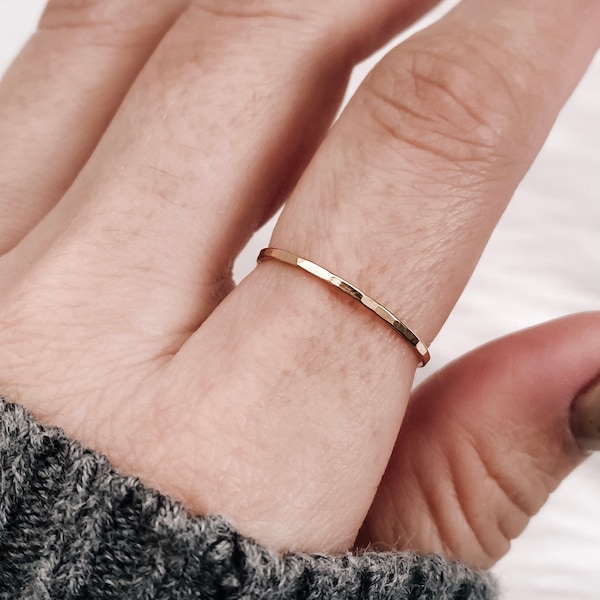 Thin Gold Ring - Etsy